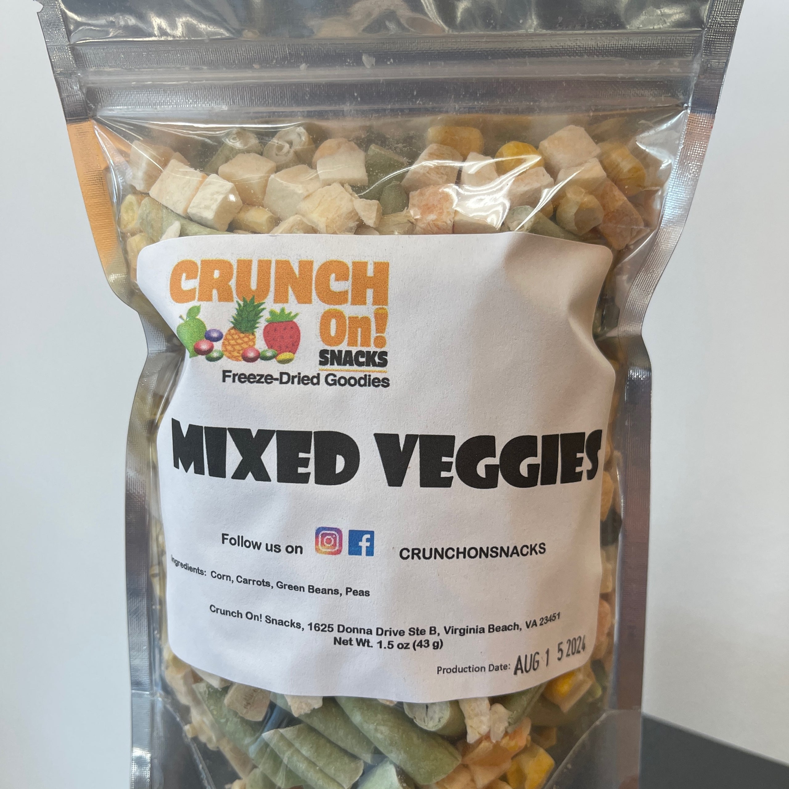 Mixed Veggies | Crunch On! Snacks